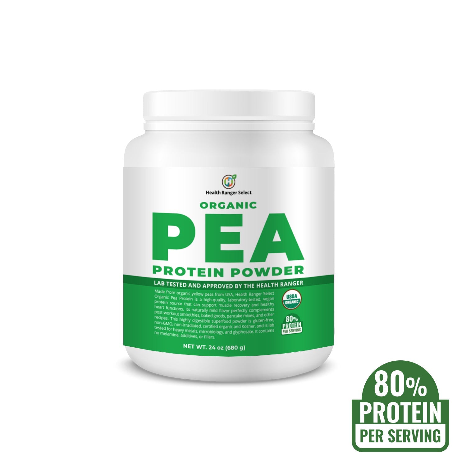 Organic Pea Protein Powder 24 oz (680g) | The Plant Attraction