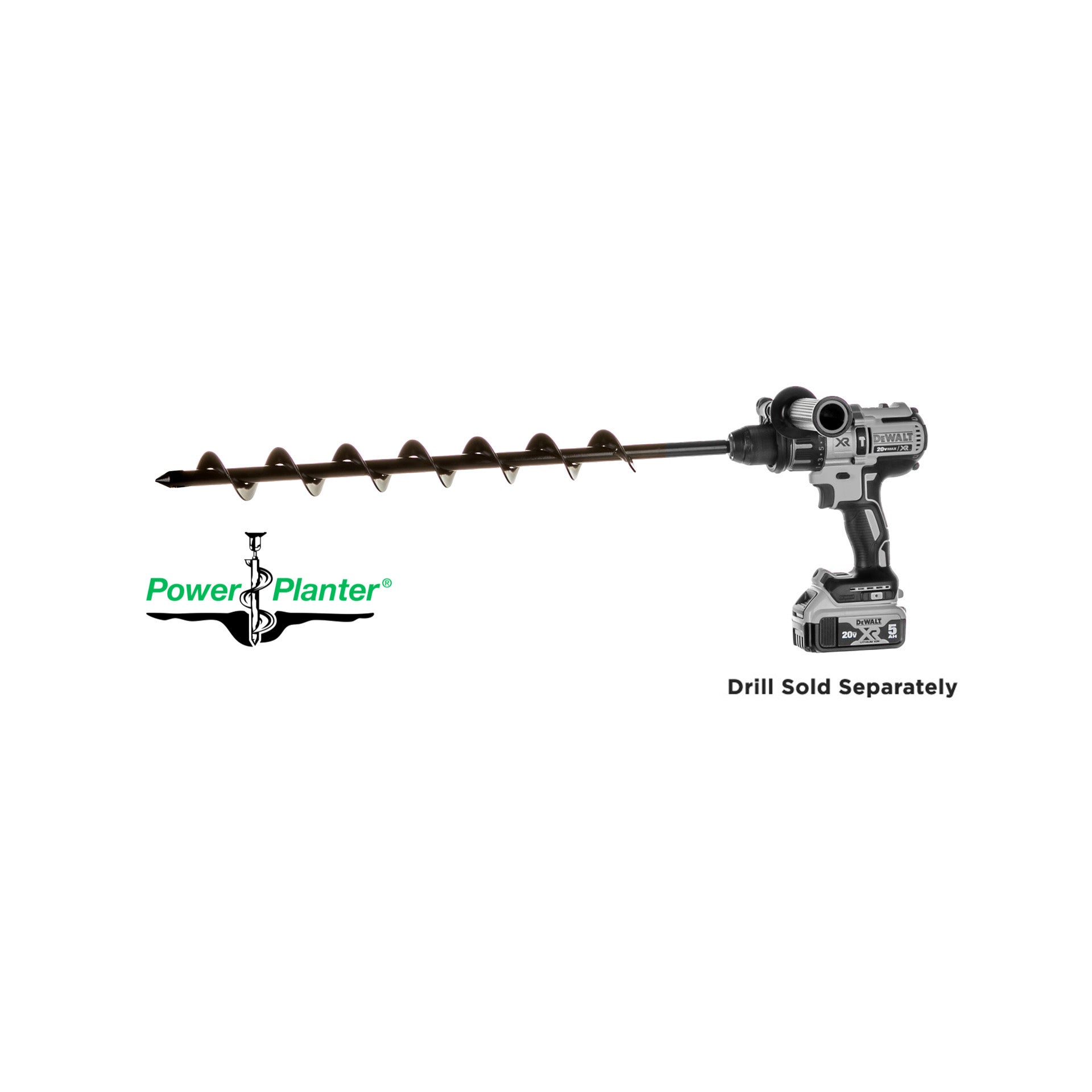 Tree Planting Auger Bit (2" x Standing Lengths) By Power Planter Auger ...