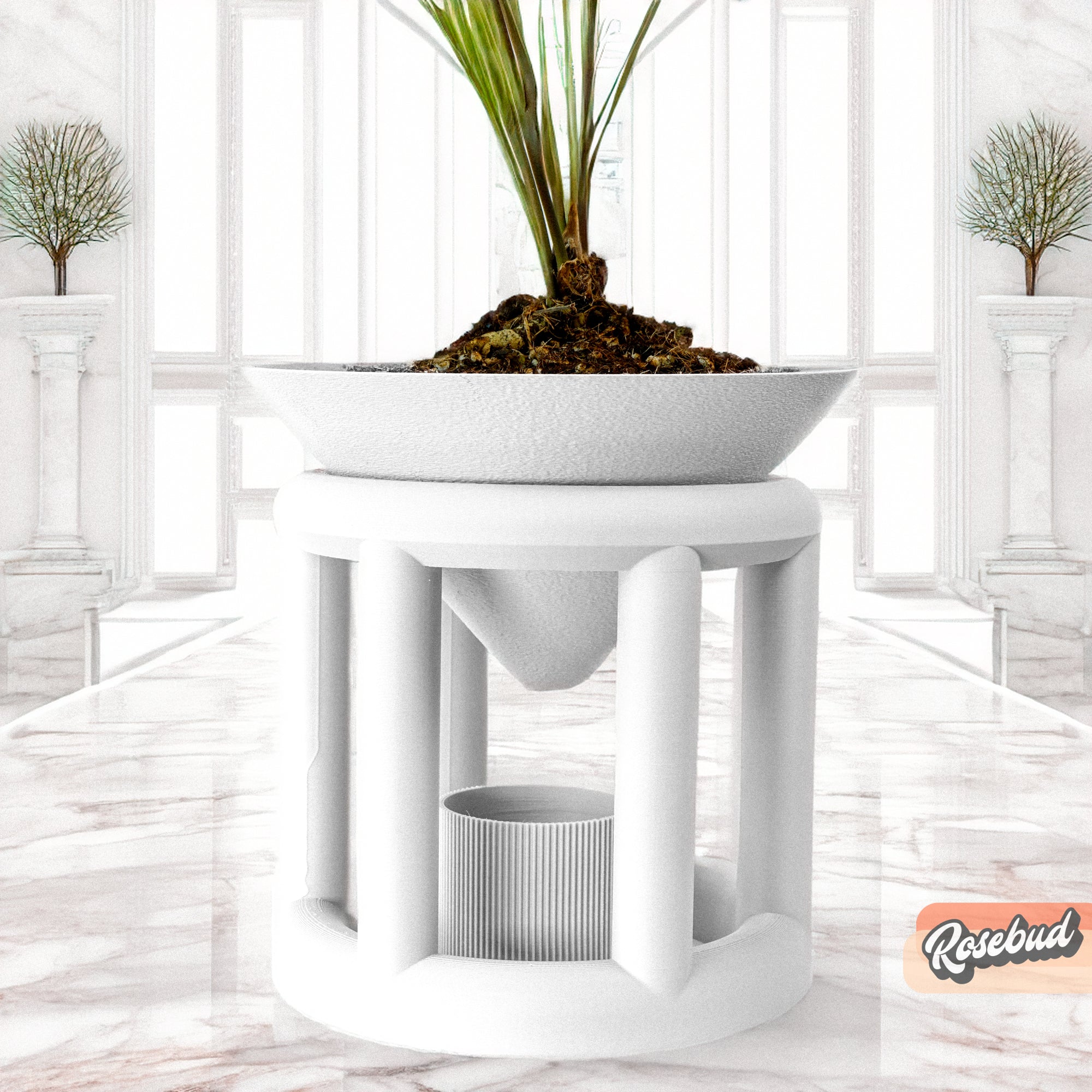 Conduit Plant Stand with Planter & Catch With Color Choices | The Plant ...