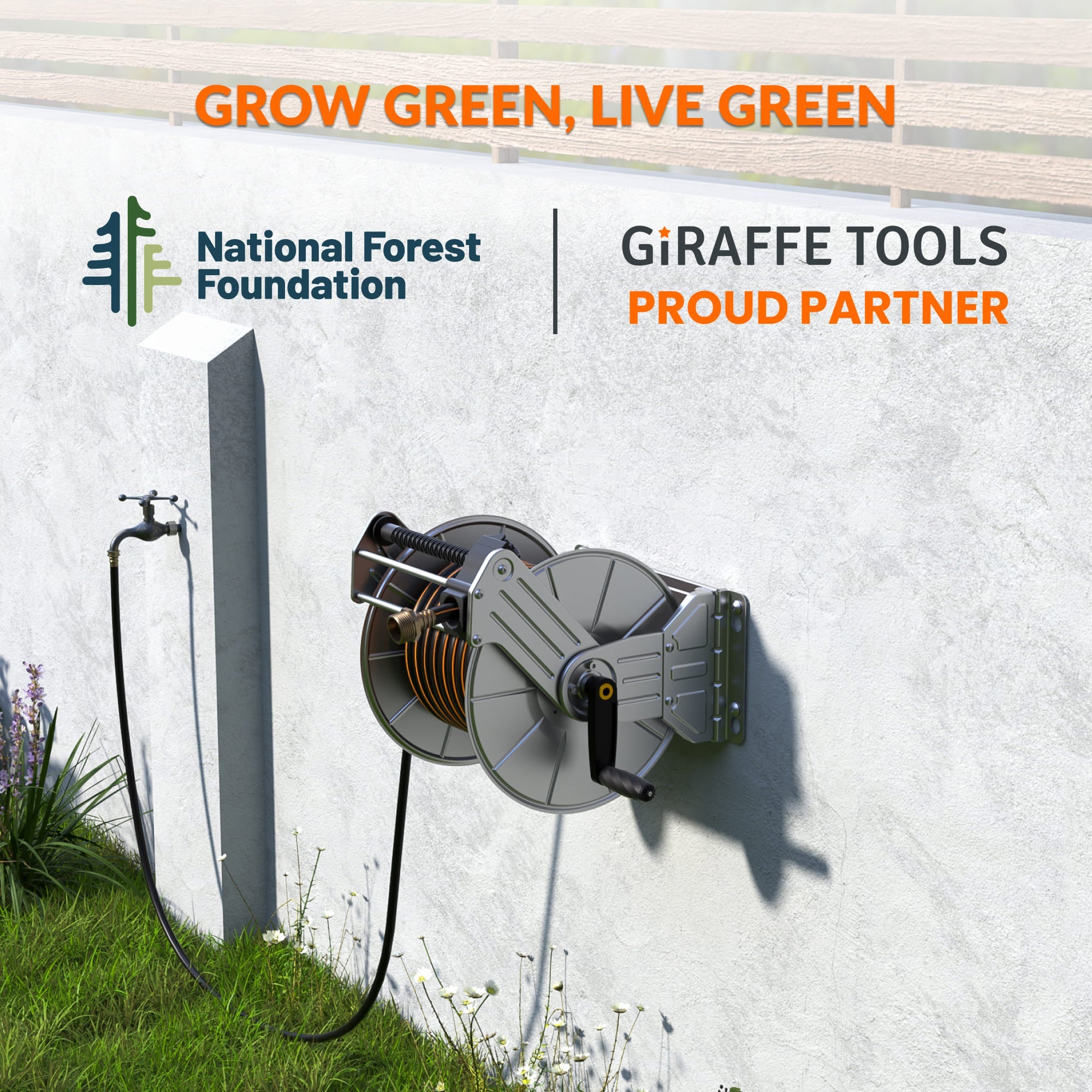 Wall Mounted Hose Reel-Stainless Steel-Heavy Duty Made By Giraffe Tool ...