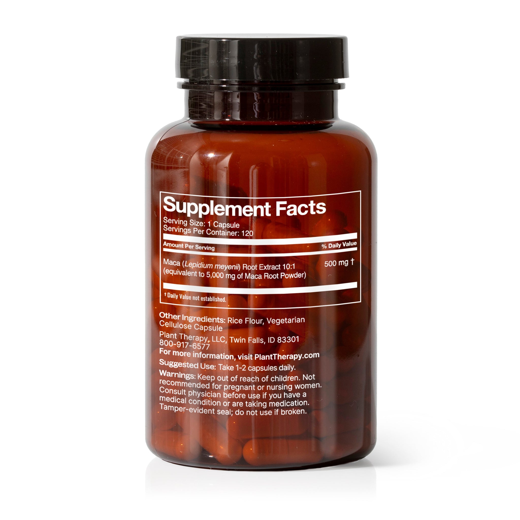 Maca Root Herbal Supplement - 120 Capsules By Plant Therapy | The Plant ...