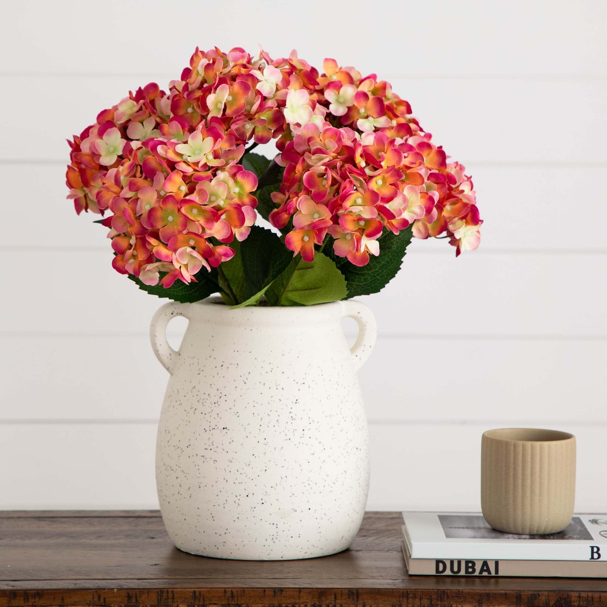 20" Artificial Hydrangea Flower Stems- Set of 3 | The Plant Attraction