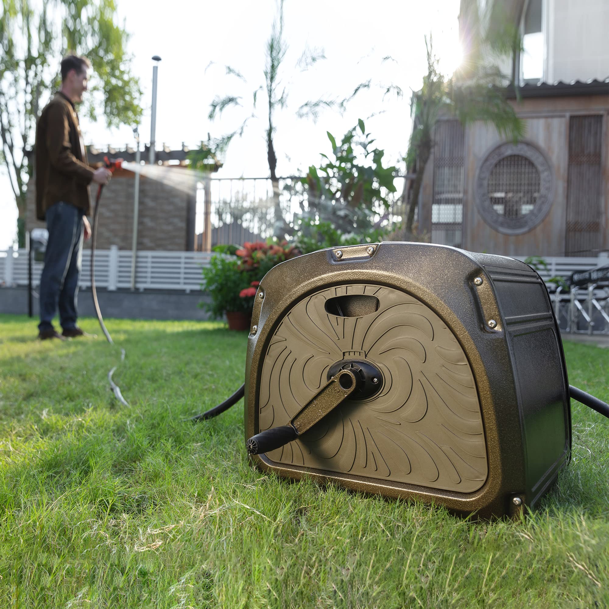 Heavy Duty Garden Hose Reel Box- Made By Giraffe Tools | The Plant ...